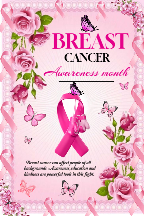 Breast cancer awareness month template 2025 | PosterMyWall