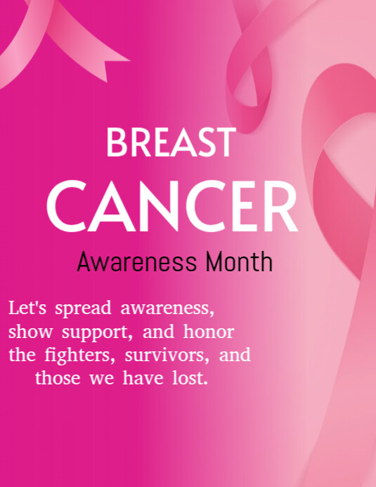 Breast Cancer Awareness Month template 2025 | PosterMyWall