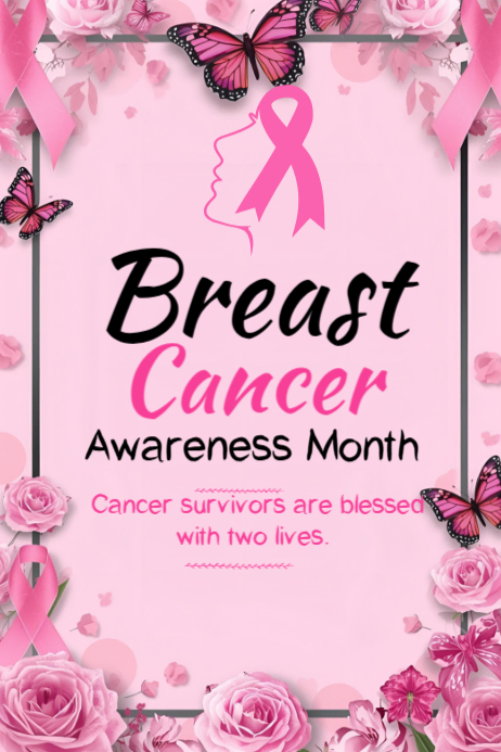 Breast cancer Awareness Month Template 2025 | PosterMyWall