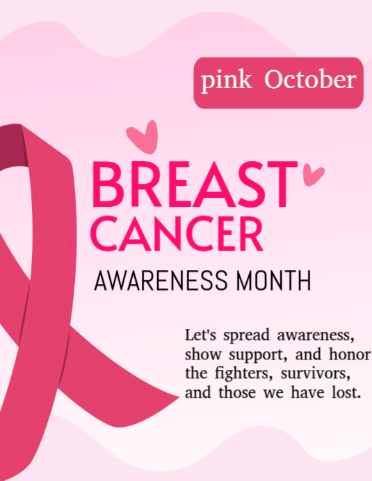 Breast Cancer Awareness Month template 2025 | PosterMyWall