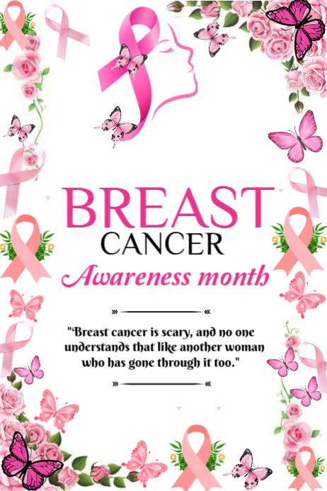 Breast cancer awareness month template 2025 | PosterMyWall