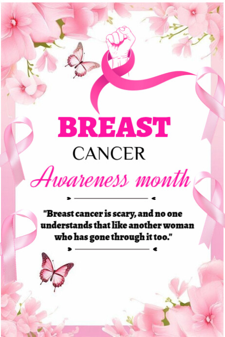Breast cancer awareness month template 2025 | PosterMyWall