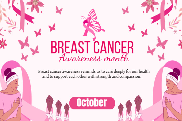 Breast Cancer awareness month template 2025 | PosterMyWall