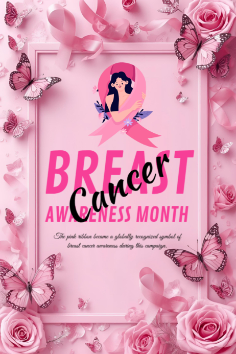 Breast cancer Awareness Month Template 2025 | PosterMyWall