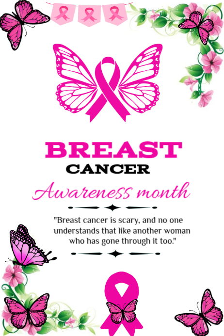 Breast cancer awareness month template 2025 | PosterMyWall