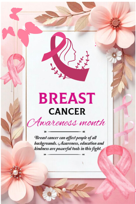 Breast cancer awareness month template 2025 | PosterMyWall