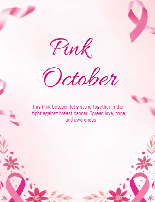 Breast cancer awareness month template | PosterMyWall