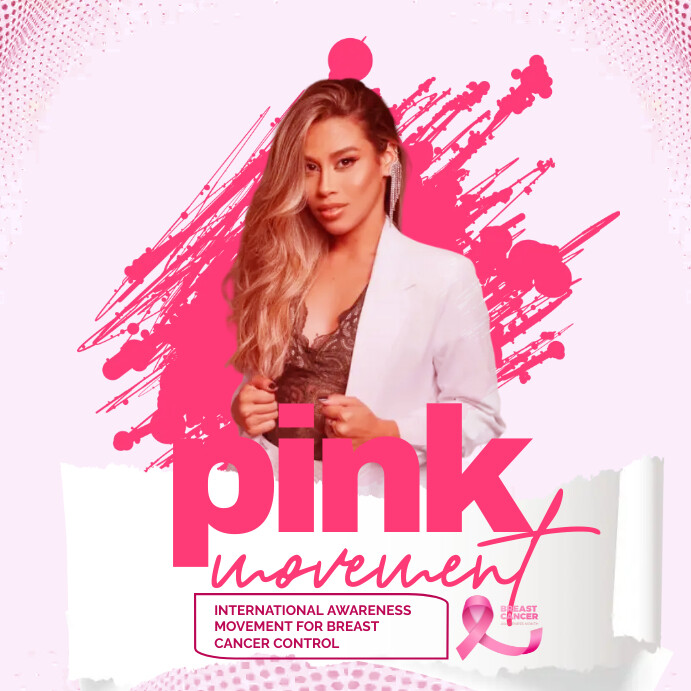 Plantilla de BREAST CANCER AWARENESS MOVEMENT FLYER TEMPLA | PosterMyWall