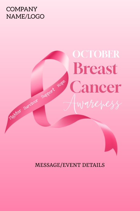 Breast Cancer Awareness Poster Template | PosterMyWall