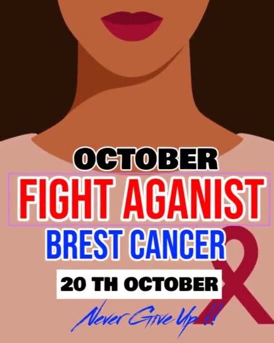 breast cancer awareness posters Template | PosterMyWall