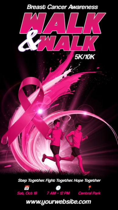 Copy of Breast Cancer Awareness Walk & Run | PosterMyWall