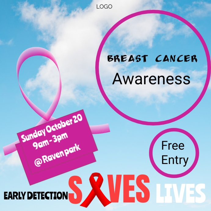 breast cancer banner (29) Template | PosterMyWall