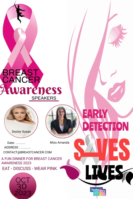 breast cancer banner (34) Template | PosterMyWall