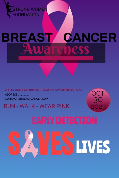 breast cancer banner (36) Template | PosterMyWall