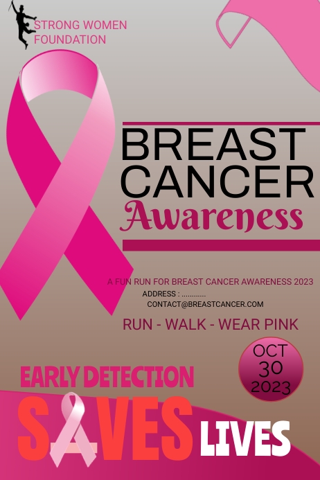 breast cancer banner (36) Template | PosterMyWall