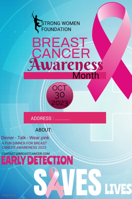 breast cancer banner (39) Template | PosterMyWall