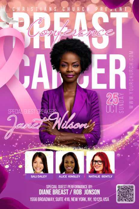Breast Cancer Banner Template | PosterMyWall