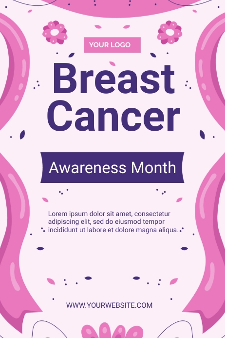 BREAST CANCER BANNER TEMPLATE | PosterMyWall