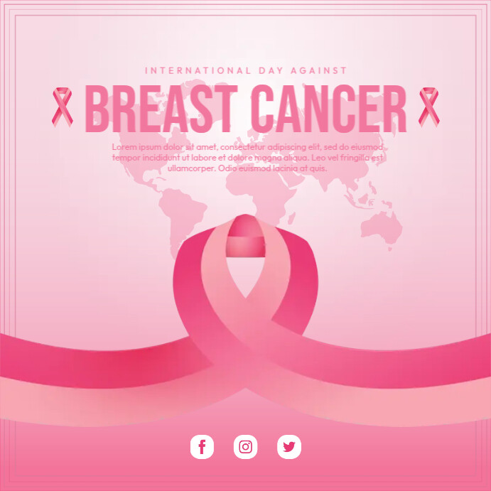 Breast Cancer Event Ads Template | PosterMyWall