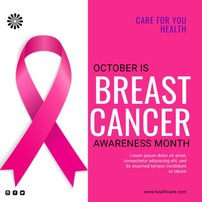 Breast Cancer flyer Template | PosterMyWall