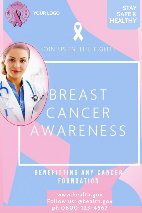 BREAST CANCER FLYER Template | PosterMyWall