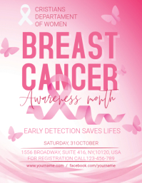 Church Breast Cancer Awareness Flyer Template | PosterMyWall