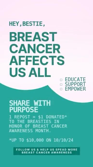 Copy of Breast Cancer Fundraiser Story Template | PosterMyWall