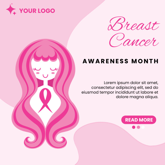 Breast Cancer Instagram Post Template | PosterMyWall
