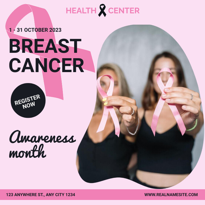 Plantilla de Breast Cancer Instagram Post | PosterMyWall