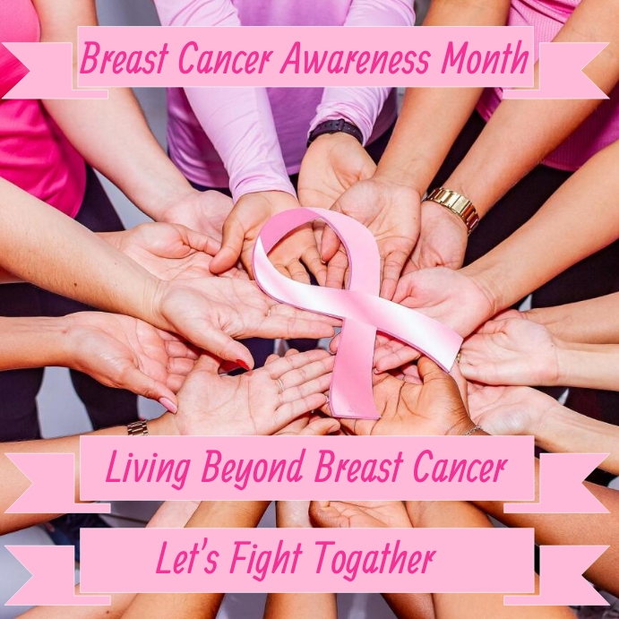 breast cancer instagram post Template | PosterMyWall
