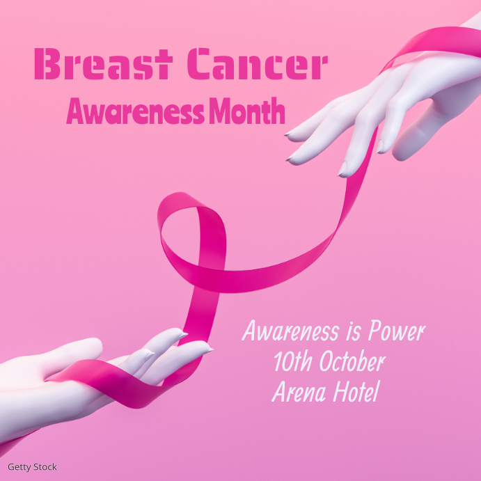 breast cancer instagram post Template | PosterMyWall