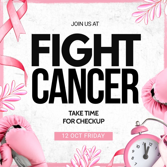 breast cancer Instagram post Template | PosterMyWall