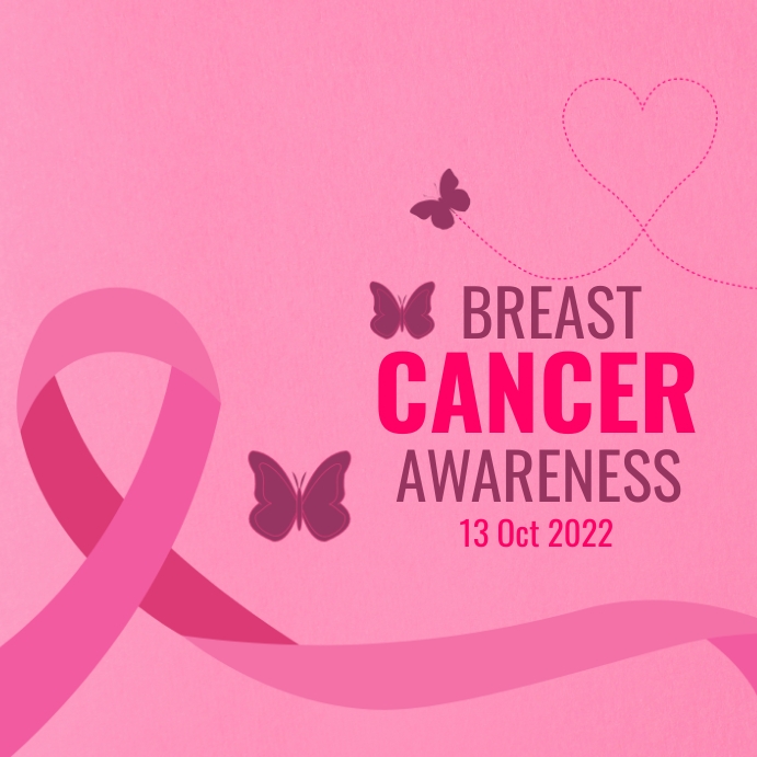 Breast cancer Instagram post template. (1) | PosterMyWall