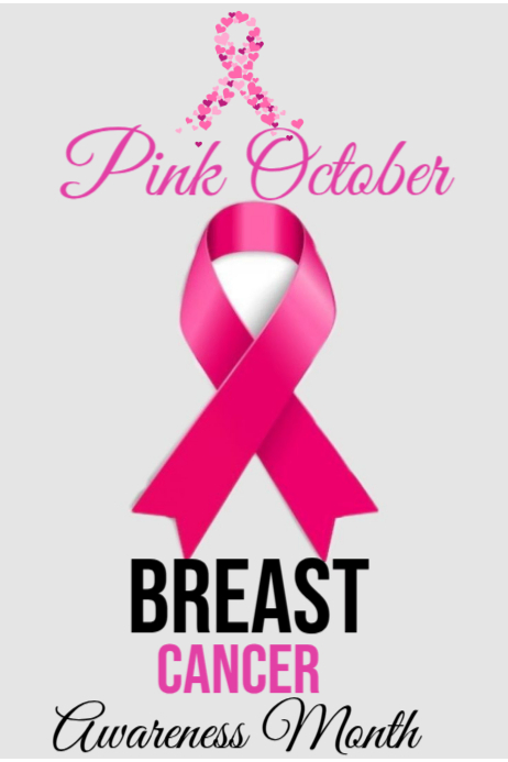 Breast Cancer month template 2025 | PosterMyWall
