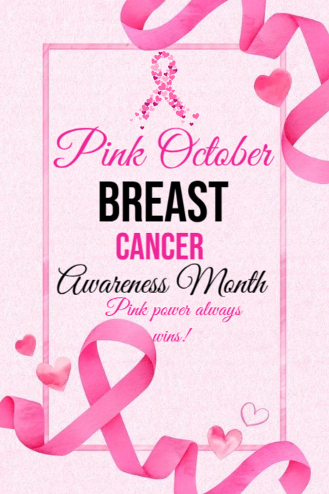 Breast Cancer month template 2025 | PosterMyWall