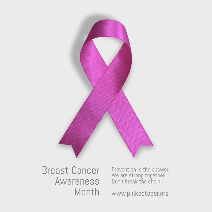 Breast Cancer Pink October Square ad Template | PosterMyWall