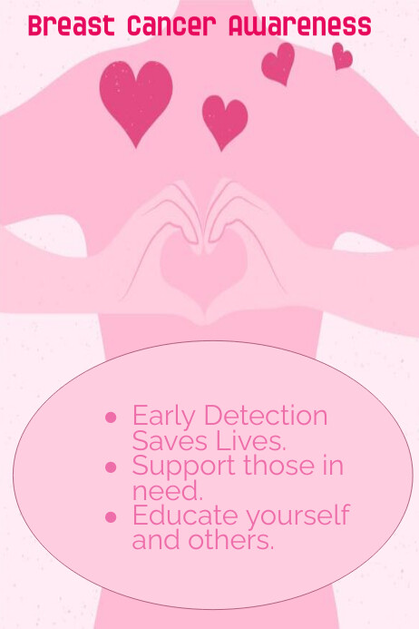 Breast Cancer Poster Template | PosterMyWall