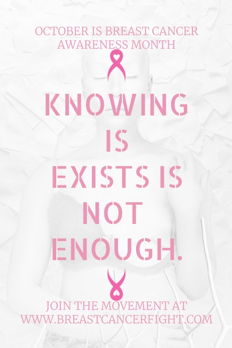 BREAST CANCER POSTER Template | PosterMyWall