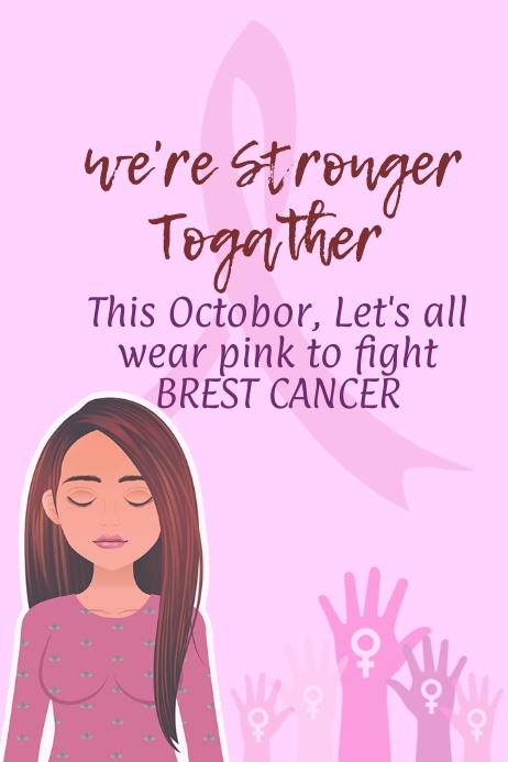 BREAST CANCER POSTER Template | PosterMyWall
