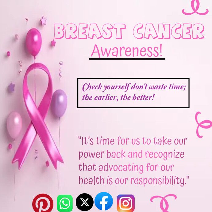 Breast Cancer poster-Vorlage | PosterMyWall