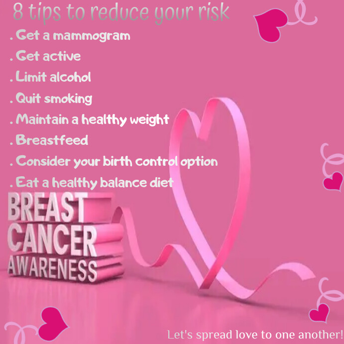 Breast Cancer poster Template | PosterMyWall