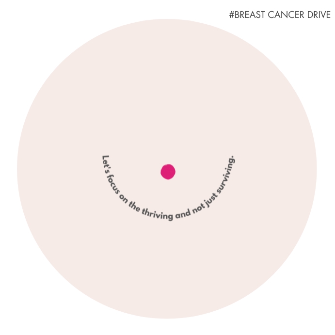 Breast cancer quote poster template | PosterMyWall