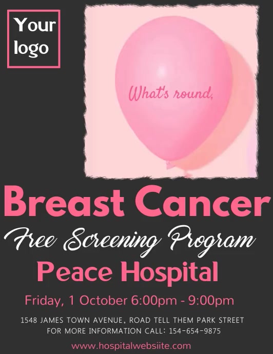 Breast Cancer Screening Program Template | PosterMyWall