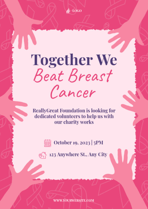 Plantilla de breast cancer template | PosterMyWall