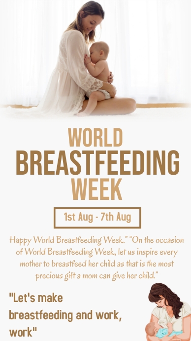 Breastfeeding week Instagram story. Template | PosterMyWall