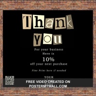 Brick Animated Thank You Template | PosterMyWall