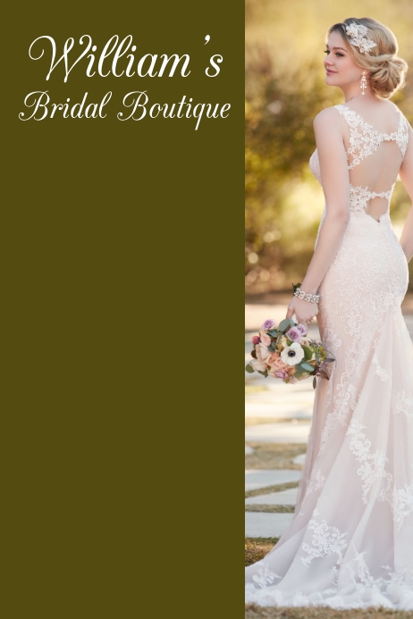 bridal boutique poster template | PosterMyWall