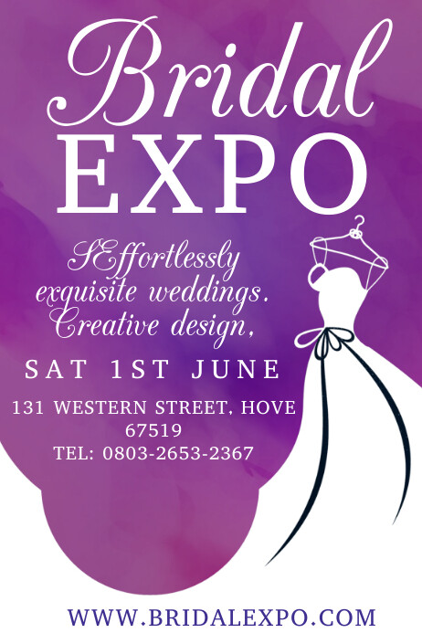 Bridal Expo Show Poster Template | PosterMyWall