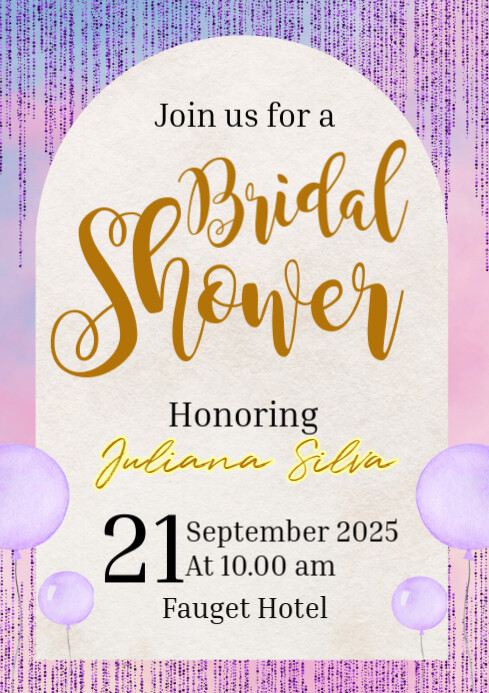 Bridal Shower-skabelon | PosterMyWall
