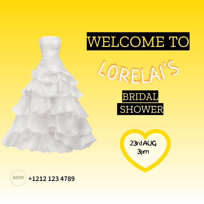 BRIDAL SHOWER Template | PosterMyWall